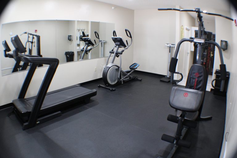Keep up with your active lifestyle and spend some time in our on-site gym.